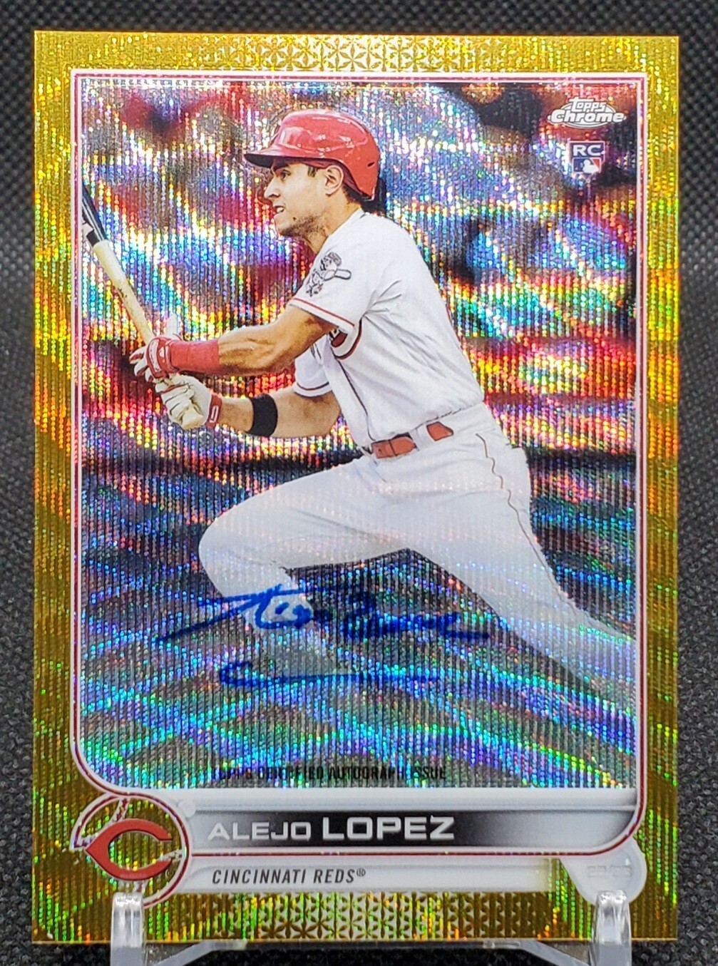 2022 Topps Chrome - Rookie Autographs Gold Wave Refractor #RA-AL Alejo ...