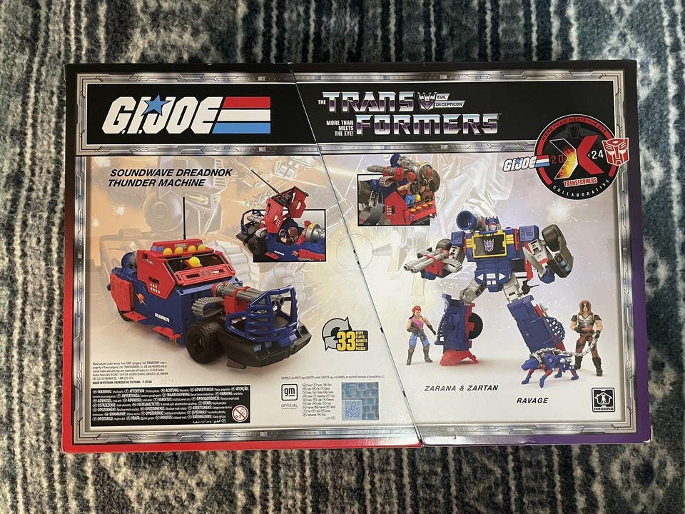 Transformers X GI Joe Collaborative Soundwave Dreadnok Thunder Machine ...
