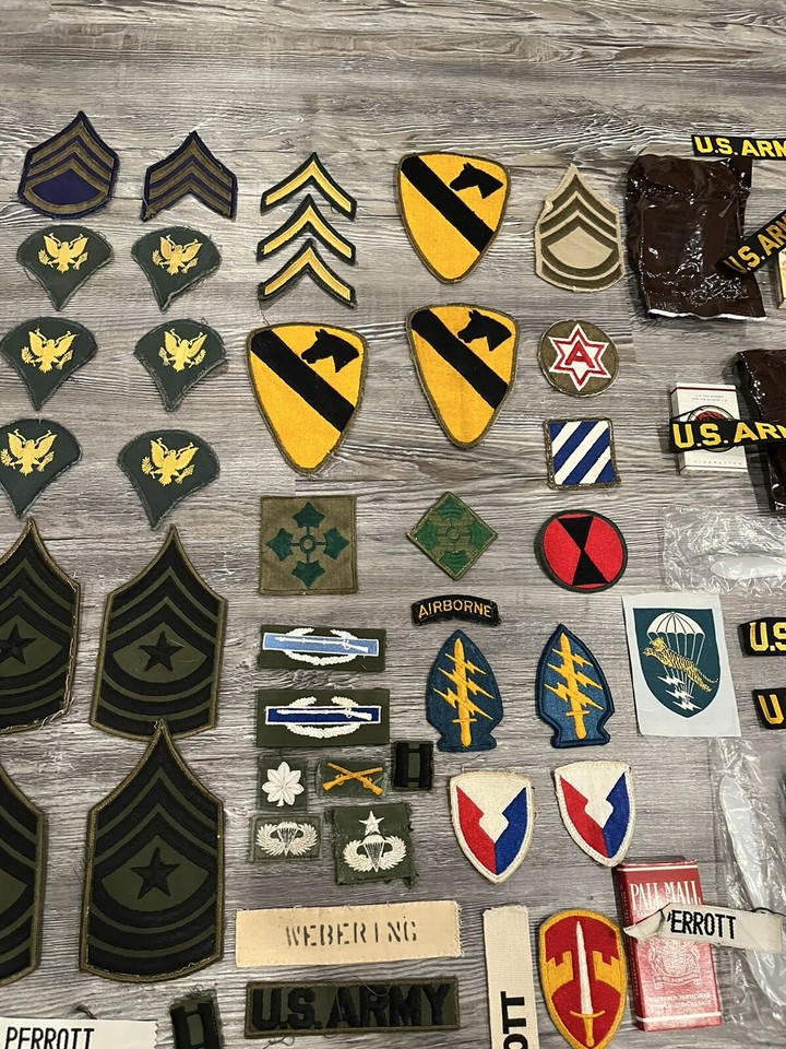 Vietnam War WW2 WWII Assorted Military Army Air Force Insignia Patches ...