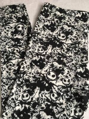 TC Plus Size B&W Jack Splatter Leggings Fits Size 12-20 New **FREE ...