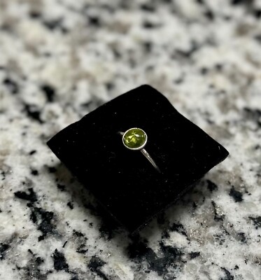 Authentic Pandora Silver August Droplet Peridot Ring Size 8.5 M219 | eBay