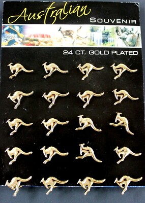 30 x Australian 24k Gold Plated KANGAROO Hat/Lapel Pins | eBay