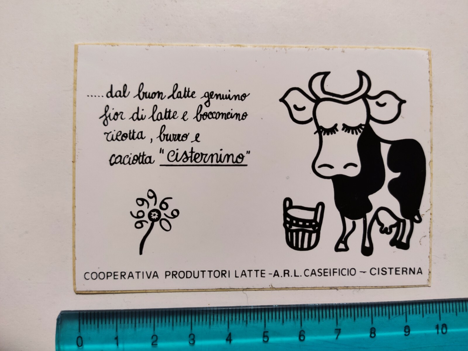 Sticker Cisternino Cooperative Milk Cistern 80s Original | eBay