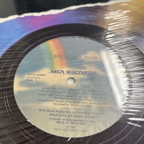 Breakfast Club - Right On Track 12" New Single Vinyl MCA Records 1987 ...