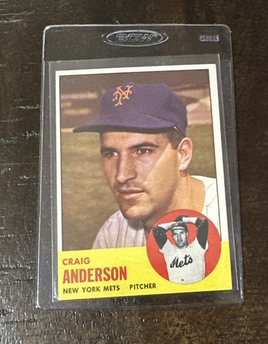 Lot (3) Vintage New York Mets Topps Baseball Cards 1963 1965 Al Jackson ...