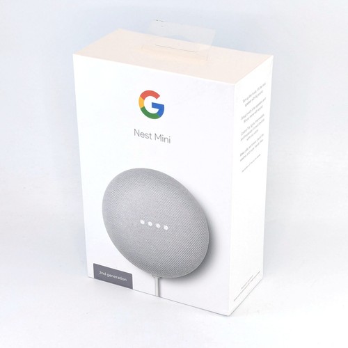 Google Nest Mini (2nd Generation) - Chalk - GA00638-US NEW IN SEALED ...
