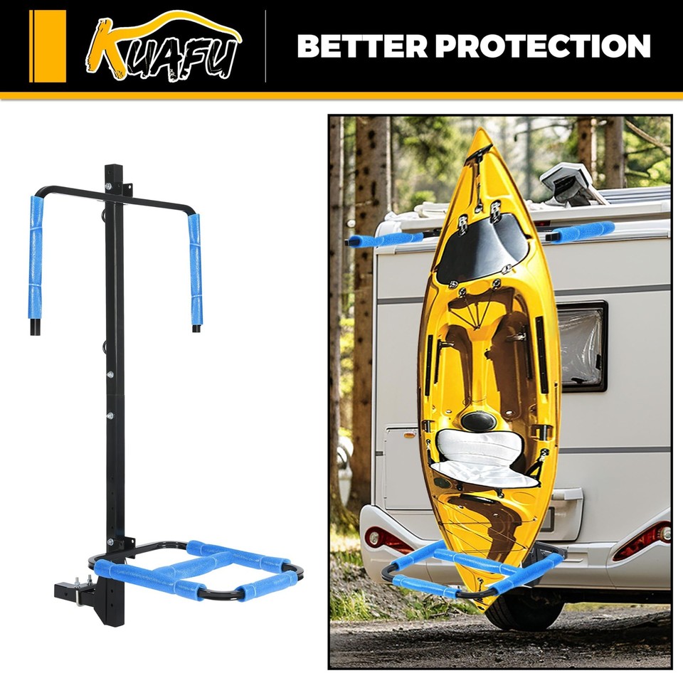 Kuafu Hitch Mount Kayak Rack Fits Up To 12'' Kayaks Vertical Standing ...