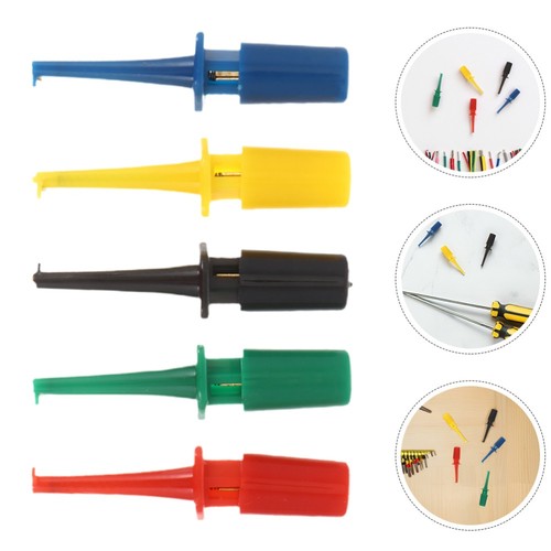 25 Pcs Test Hook Spring Clip Large Grabber Electric Multimeter Tester ...