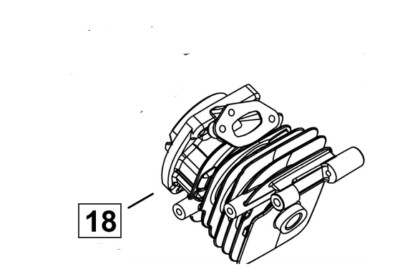 P021051920 Genuine Echo / Shindaiwa Part CYLINDER cs-2511t CS-2511t-14 ...