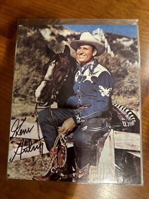 Gene Autry Signed Color Photo 💯 Authentic | eBay