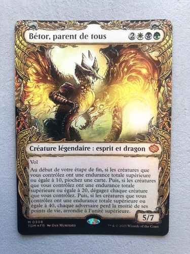 Mtg Carte Magic Dragons Tarkir Betor Kin to All Showcase French FOIL NM ...