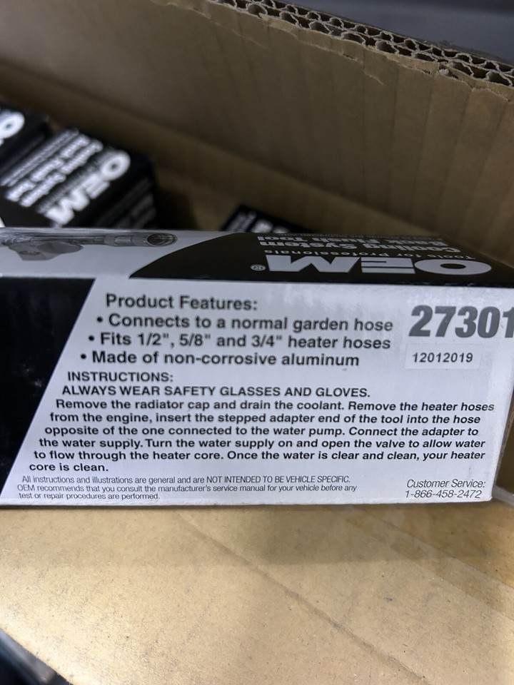 OEM Cooling System Back Flush Tool | eBay