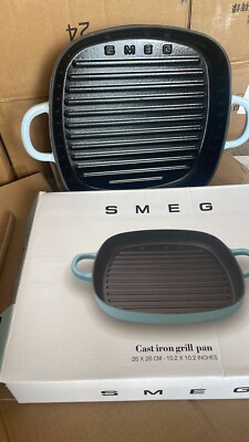 Smeg cast iron grill pan | eBay
