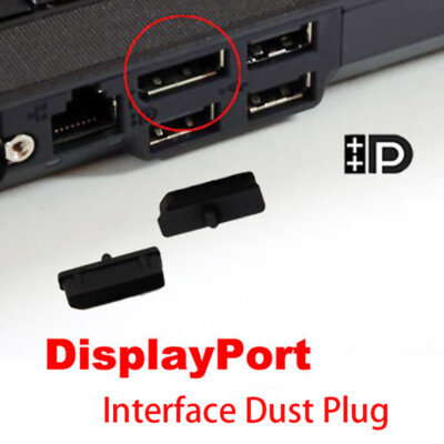 DisplayPort Interface Dustproof Protective Rubber Plug for Laptop HD ...