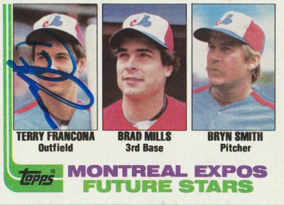 TERRY FRANCONA MONTREAL EXPOS SIGNED 1982 TOPPS CARD #118 | eBay