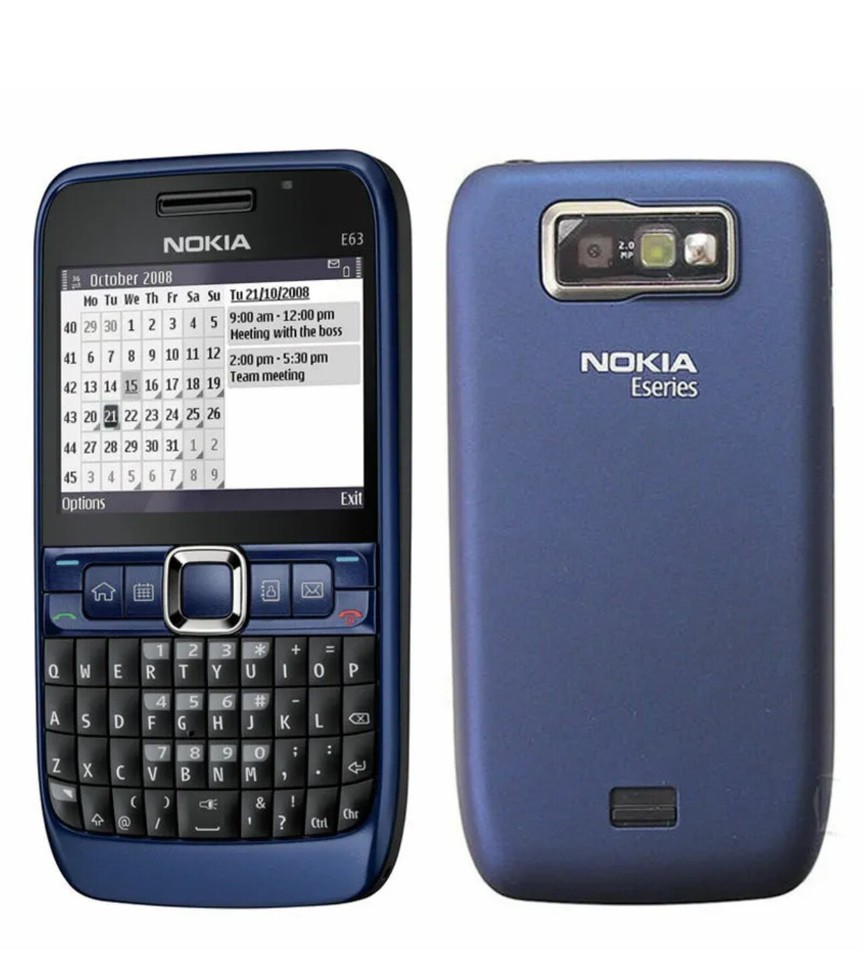 Nokia E63 Worldwide Unlocked Mobile Keypad Cellphone Wifi 3G Camera 2MP ...