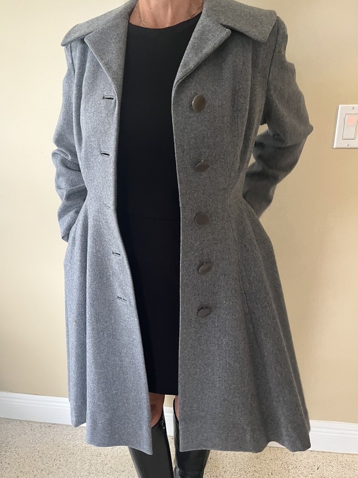 VTG Vassar Creation by Modern Deb Dress Coat Overcoat Tailored Wool ...