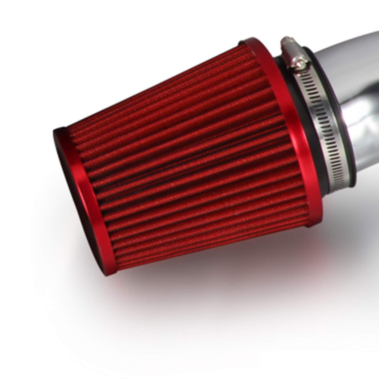 Red 3" 76mm High Flow Cold Air Intake Cone Replacement Dry Filter ...