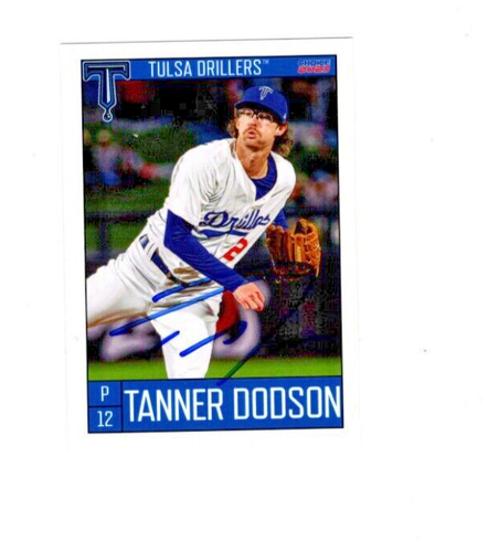 Tanner Dodson 2023 Tulsa Drillers signed autograph baseball card ...