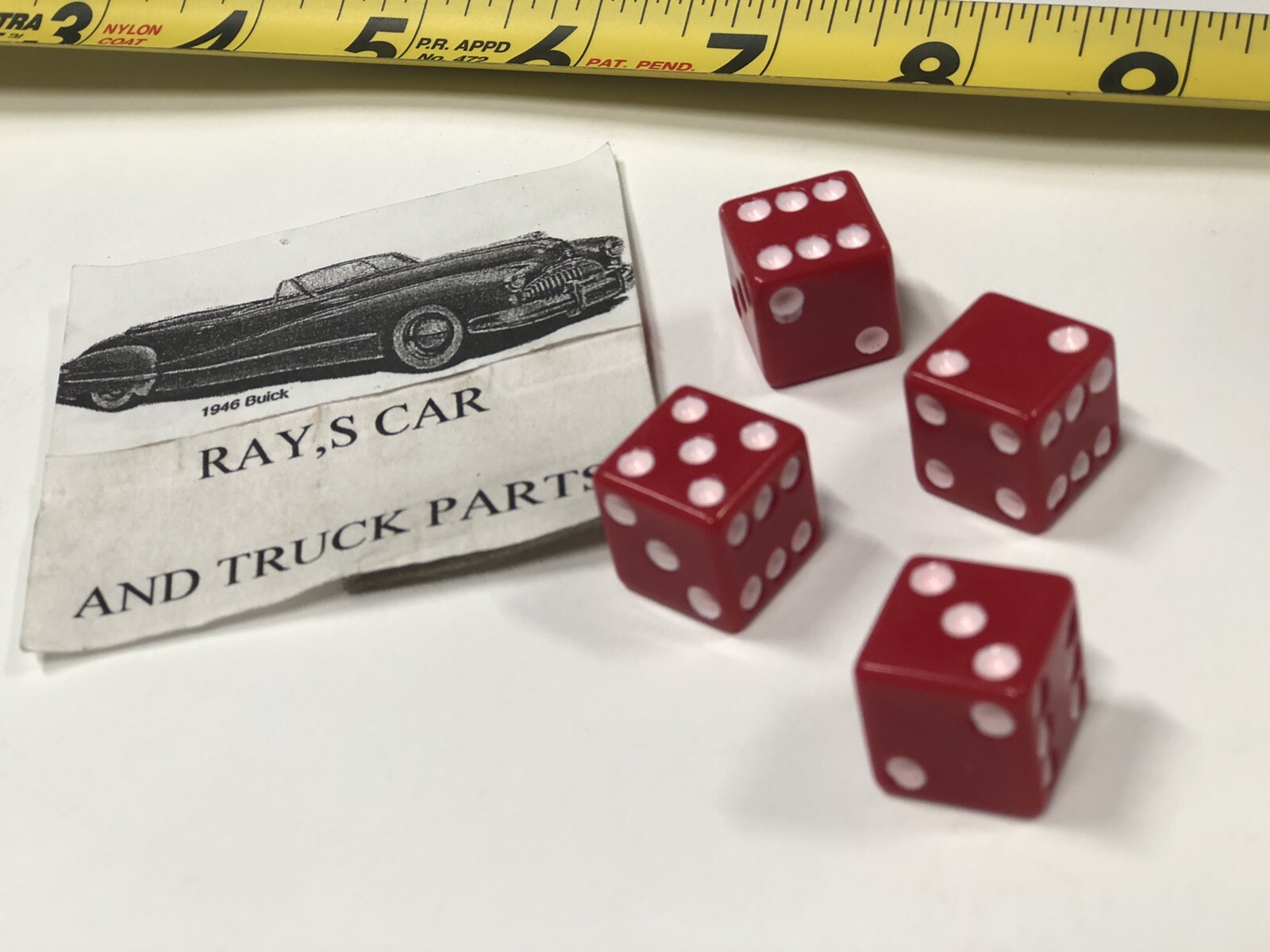 NEW SET OF 4 RED DICE TIRE VALVE STEM CAPS ! CAR / TRUCK / BIKE ! | eBay