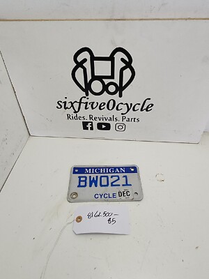 Michigan motorcycle license plate | eBay