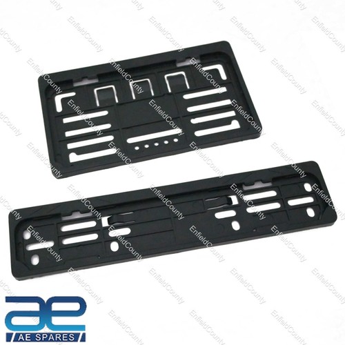 Front And Rear License Number Plate Holder Frame Black For Motorcycle ...