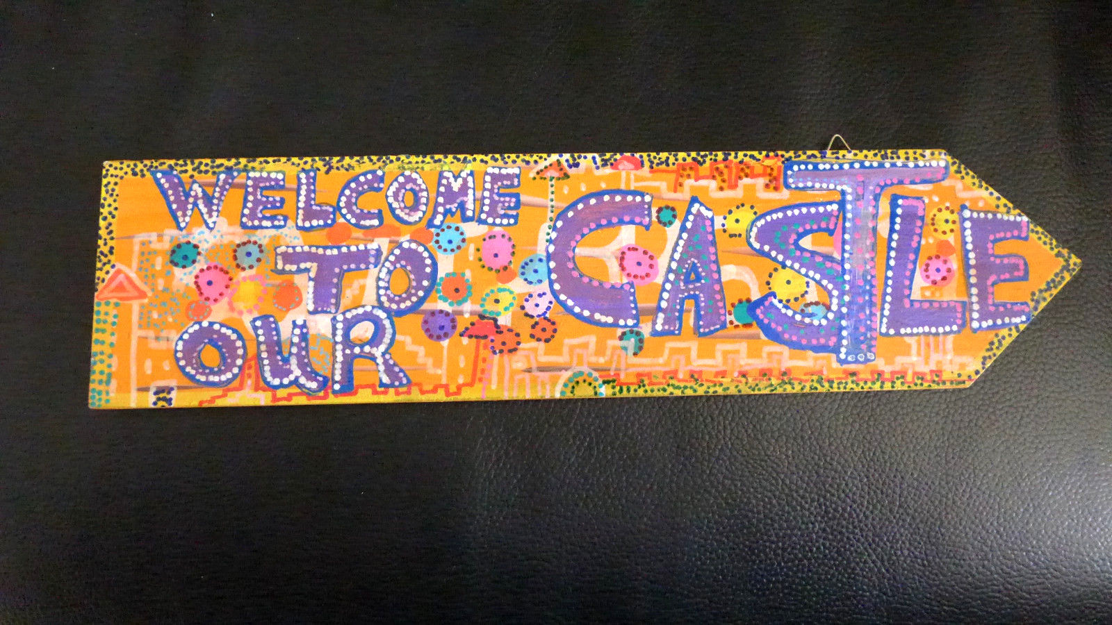 Handmade Multicolor Arrow Sign Home Decor Art Wooden Painted For Wall ...