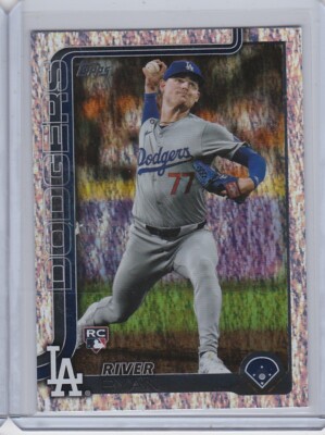 2025 Topps Series 1 RIVER RYAN Los Angeles Dodgers Rookie SP SILVER ...