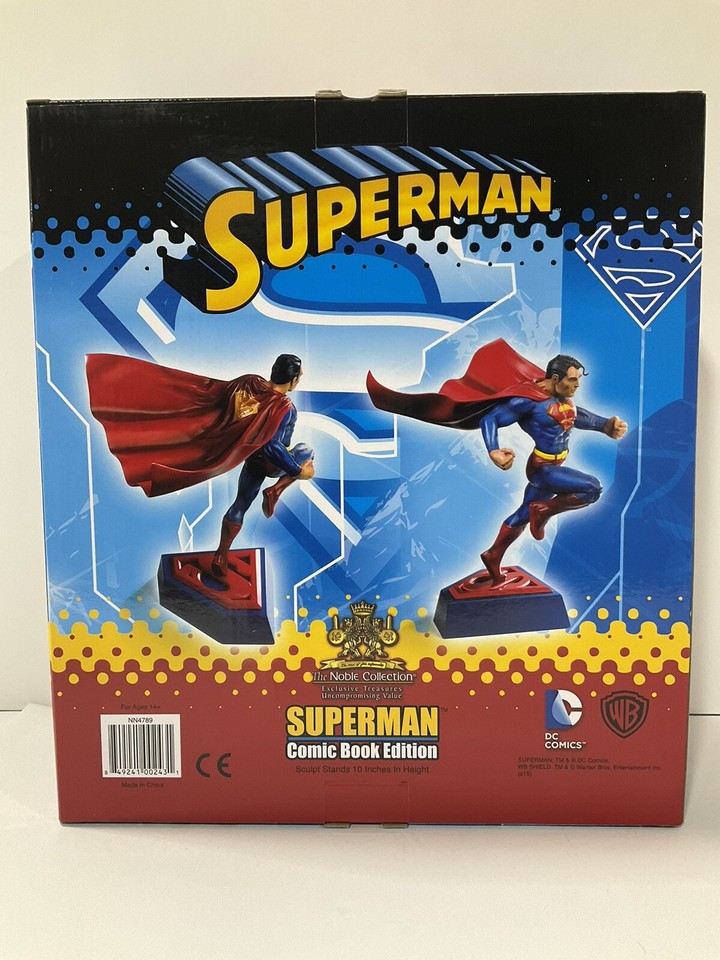 SUPERMAN COMIC BOOK EDITION NOBLE COLLECTION STATUE SEALED IN BOX | eBay