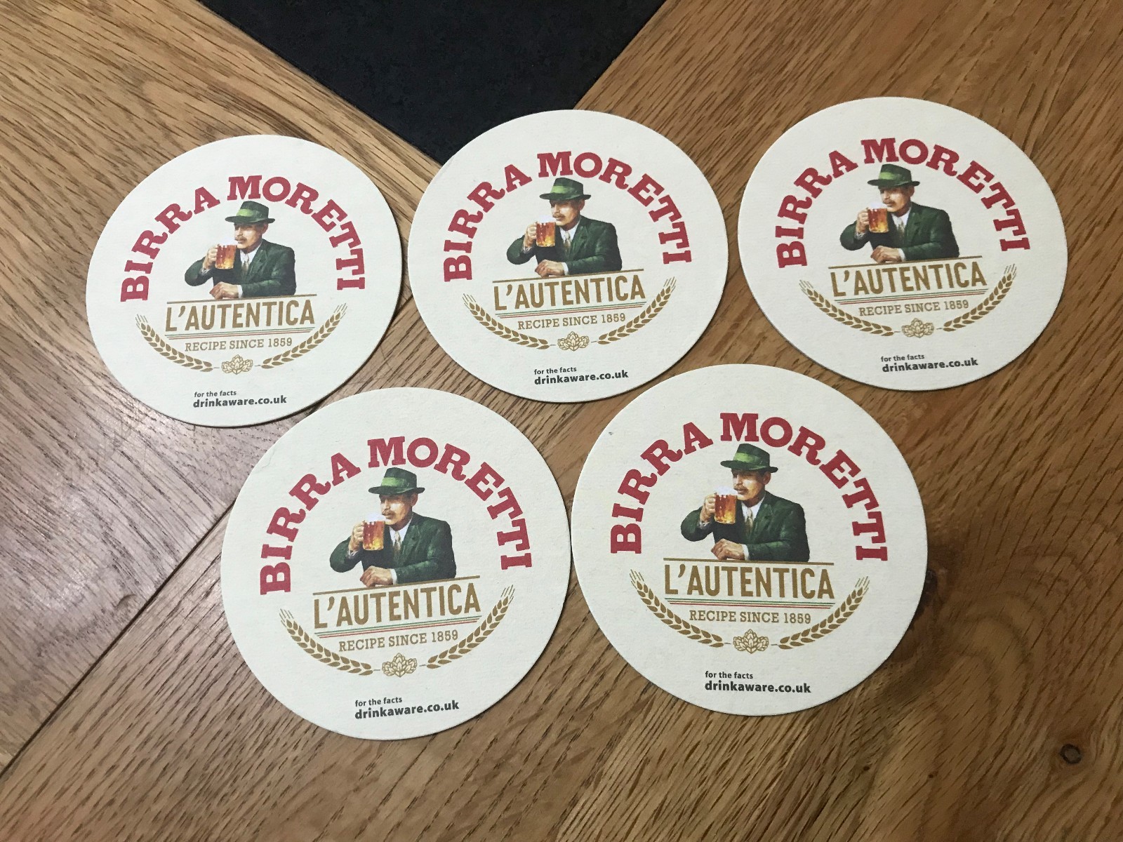 5 NEW - BIRRA MORETTI BREWERY BEER MAT SOUS BOCK | eBay