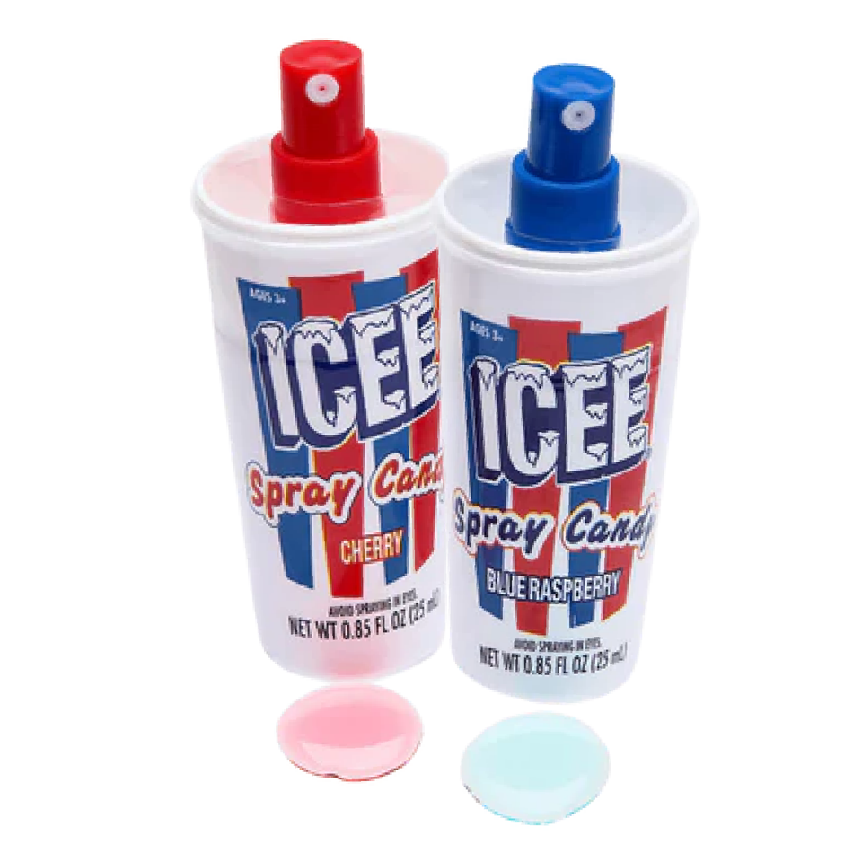 Full Box 12x Cups Koko's Icee Assorted Flavored Spray Novelty Candy ...