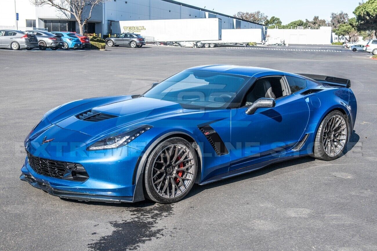 Side Brake Scoop Vent CARBON FIBER Covers For 14-19 Corvette C7 Z06 ...