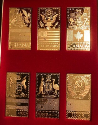 6 x 20g Gold-Producing Nations Ingots Set The Silver Mint Bar Ingot ...