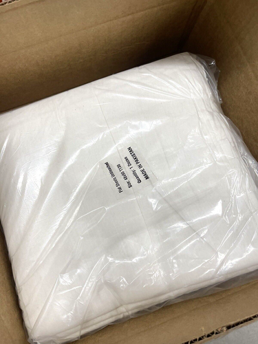 12 Charm-Tex Prison/Jail/Corrections White Muslin Flat Bed Sheets 48”x90” | eBay