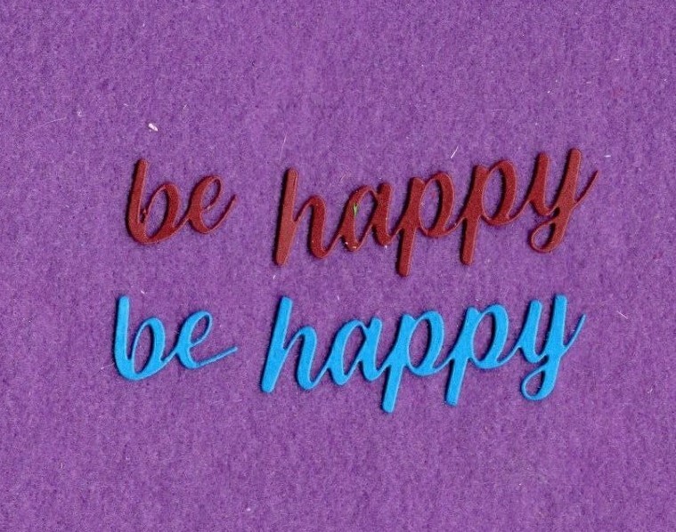 BE HAPPY die cuts scrapbook cards | eBay