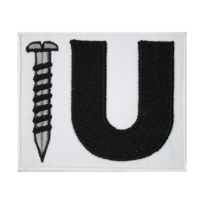 Screw u patch , funky patch Embroidered Iron on Sew on Patch Badge 7 ...