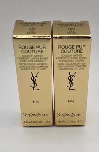 YSL Yves Saint Laurent Rouge Pur Couture Lipstick Nu Muse 0.04oz Travel ...
