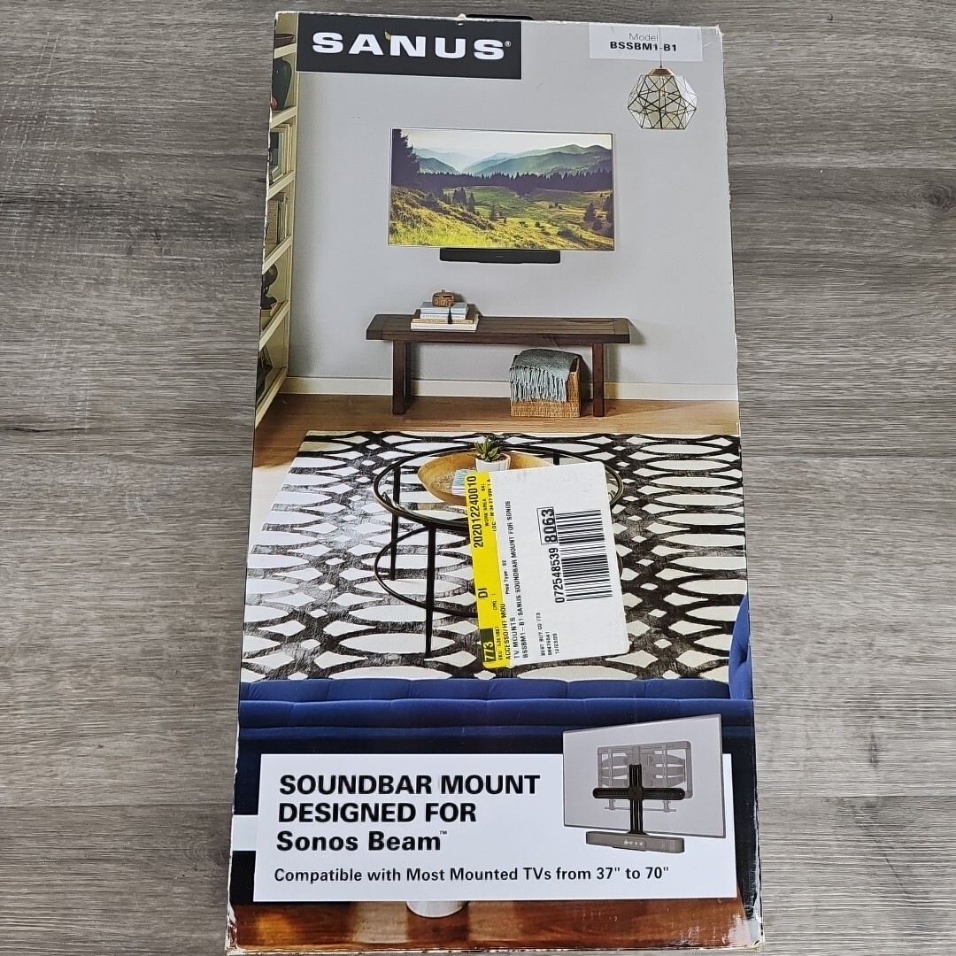 Sanus - Mount for Sonos Beam Soundbar (Gen 1, 2) - Black BSSBM1-B1 | eBay