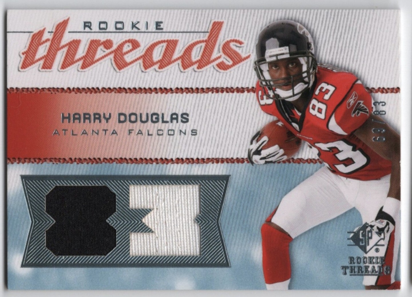 2008 SP Rookie Threads Harry Douglas Rookie Jersey Card /83 | eBay