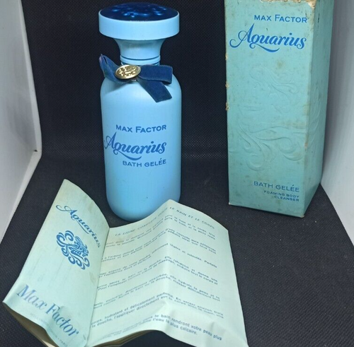 max factor aquarius gel de bain douche mousse vintage 118 ML 4 oz | eBay
