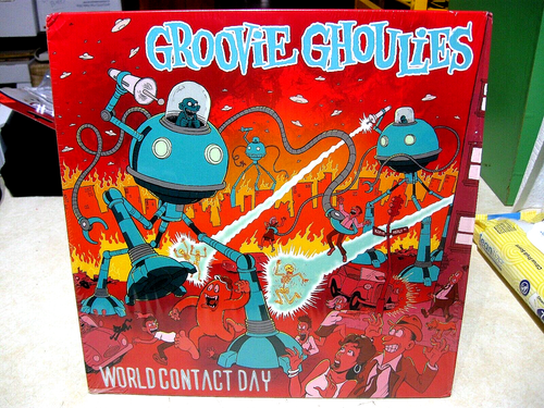 The Groovie Ghoulies LP - World Contact Day NMint in SHRINK 2017 Green ...