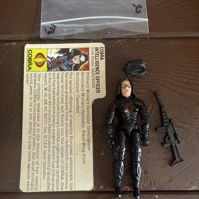 1984 Vintage GI Joe Lot 3.75 ARAH Cobra Baroness v1 Card Back 100% ...