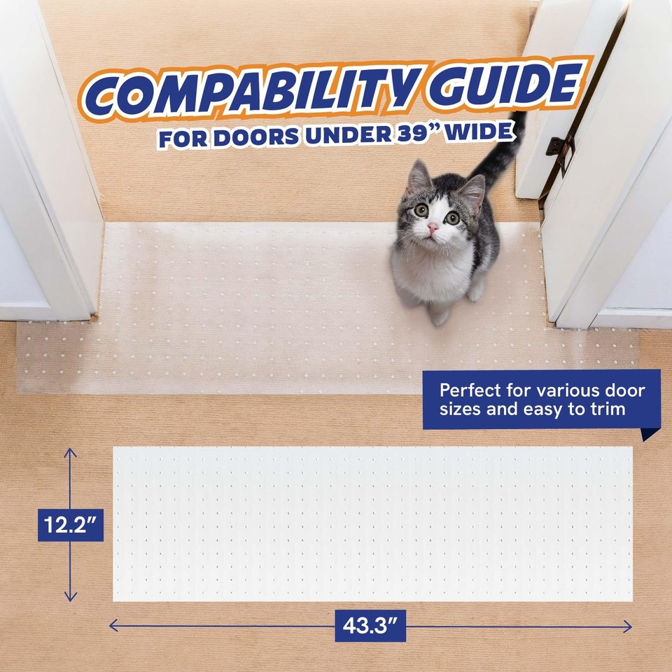 Scratch-Proof Carpet Protector for Pets, Plastic Rug Runner and Cover ...