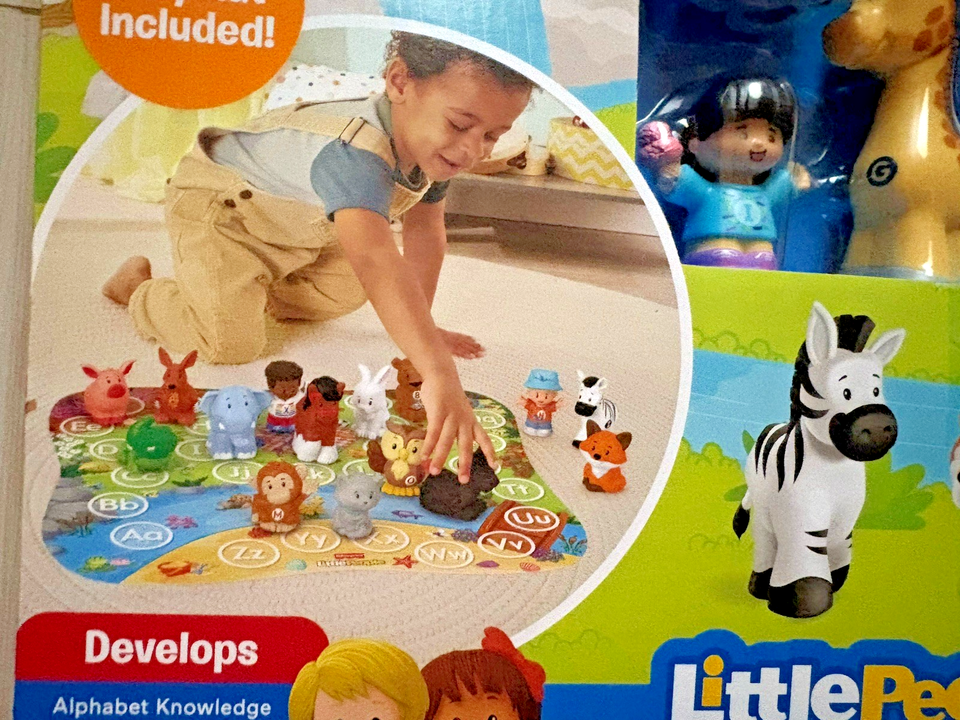 Fisher Price Little People Alphabet Fun Zoo Play Mat 26 Figures A to Z ...