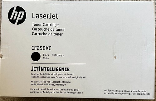 HP 58X CF258XC cf258x Toner Cartridge Black Genuine M404dn M404dw M404n ...