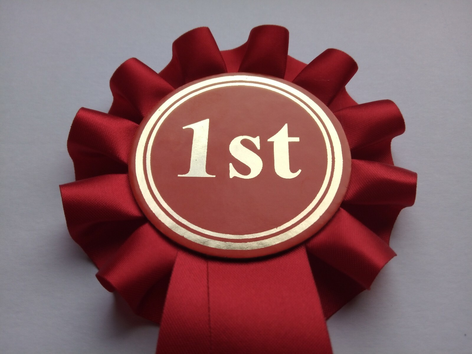 1st Place Rosettes Red x 5 to 50 Pick Your Pack Quantity FREE POSTAGE ...