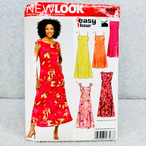 New Look 6347 Plus Size A Line Sun Dress Misses Sz 10 22 Sewing Pattern ...
