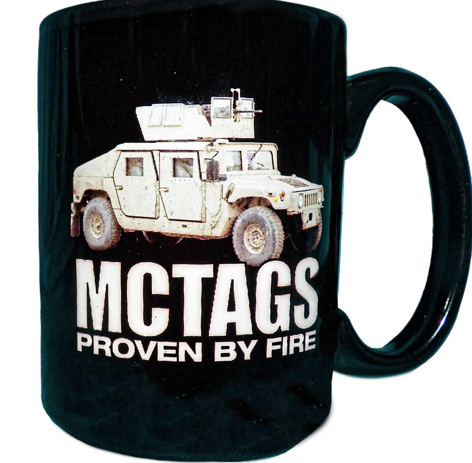 USMC HumVee MCTAGS BAE Marine Corps Transparent Armor Gun Shield Coffee ...