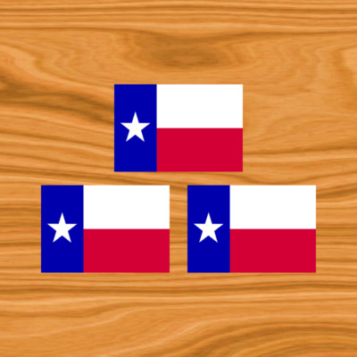 (x3) Texas State Flag 4" inch Vinyl Window Bumper Sticker | eBay