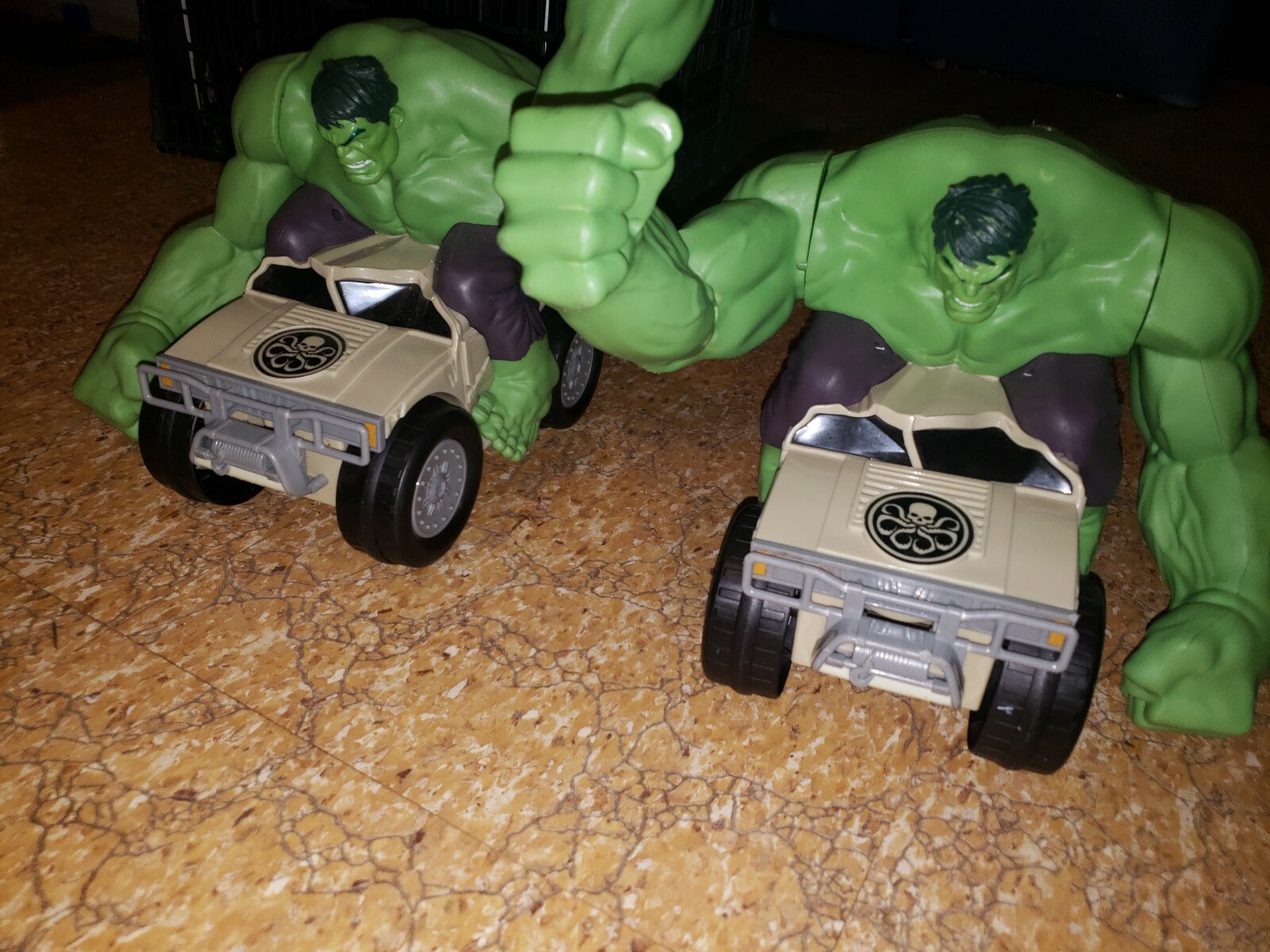 Lot of 2 Avengers XPV Remote Control RC Hulk Smash Toy Vehicle **Needs ...